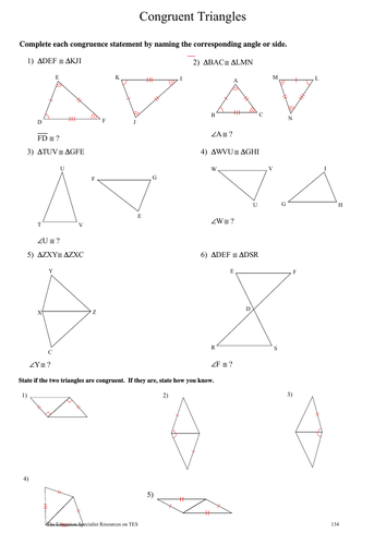 GCSE Maths Congruent Triangles Revision | Teaching Resources GCSE Maths Congruent Triangles Revision | Teaching Resources
