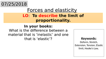 P10.8 Forces and elasticity | Teaching Resources