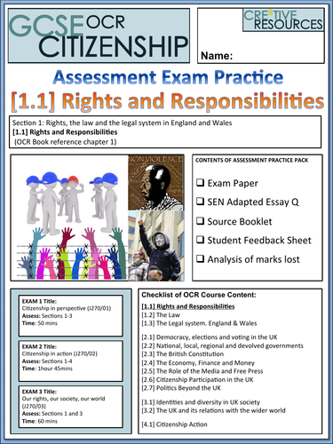 Rights and Responsibilities .PDF - Citizenship | Teaching Resources