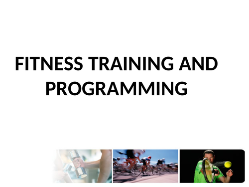 BTEC Sport Fitness Training & Programming | Teaching Resources