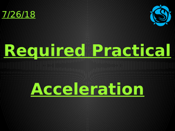 AQA Acceleration Required Practical | Teaching Resources