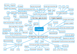 Organisation 2 - Mindmap AQA Biology GCSE | Teaching Resources