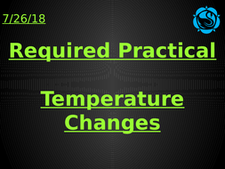 AQA Trilogy Temperature Changes Required Practical | Teaching Resources