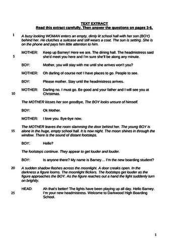 Performance Skills - An Introduction (Drama, Edexcel 1-9) | Teaching ...