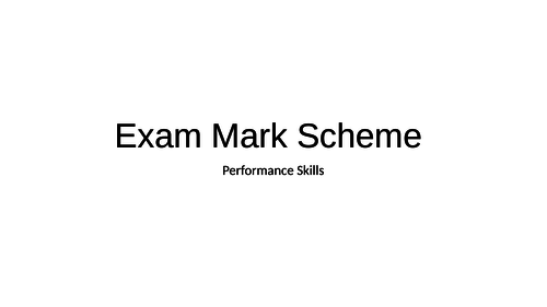 Performance Skills - An Introduction (Drama, Edexcel 1-9) | Teaching ...