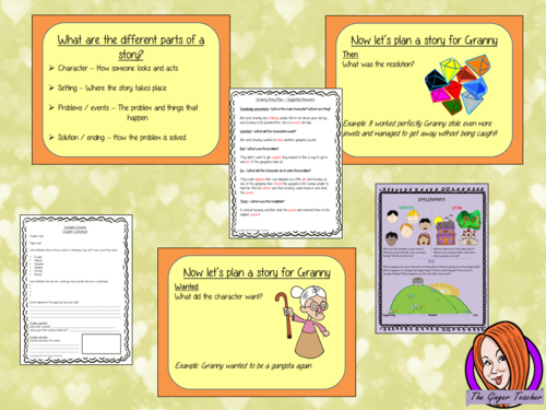 Story Structures; Complete Lesson – Gangsta Granny | Teaching Resources