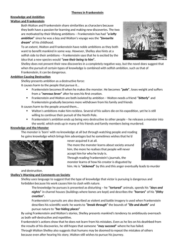 Collection of Frankenstein Revision Resources | Teaching Resources