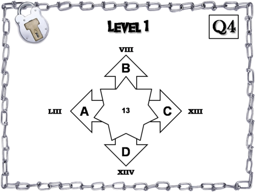 Roman Numerals Game: Escape Room Math | Teaching Resources