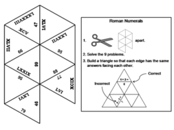 Roman Numerals Game: Math Tarsia Puzzle | Teaching Resources