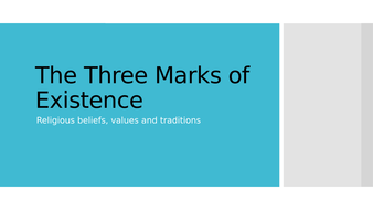 The Three Marks of Existence in Buddhism | Teaching Resources