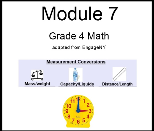 Grade 4 Math ENTIRE Module 7 Topics A-C: Smart Bd, Student Pgs, Reviews ...