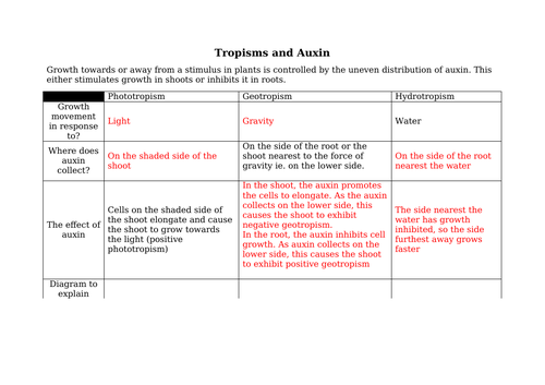 Photo - And Other Plant Tropisms (GCSE) | Teaching Resources