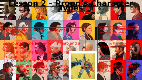 Eduqas GCSE (9-1) Film Studies introductory unit (Propp's character ...