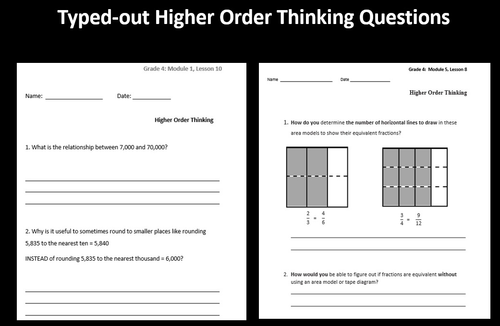 Grade 4 Math Module 1 Topic B, lessons 5-6: Smart Bd, Stud. Pgs ...