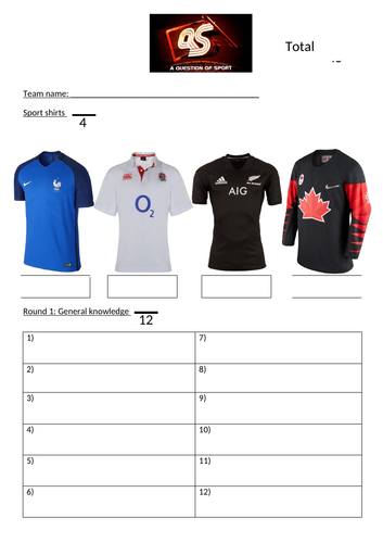 Question of sport | Teaching Resources