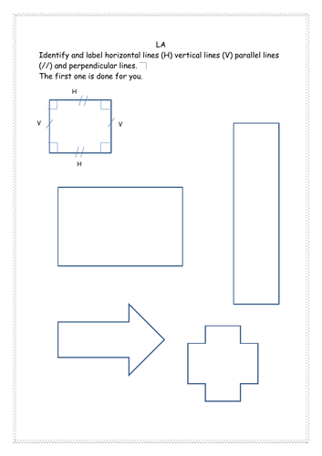 Lines angles lesson | Teaching Resources