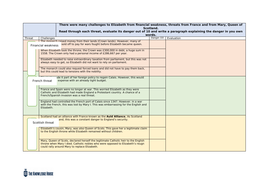 Early Elizabethan England, 1558-1588 - 1.1 The situation on Elizabeth's ...