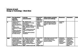 Blockbots Scheme of work, powerpoint, resources and homework tasks ...