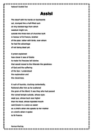Norman MacCaig Scottish Text - Assisi | Teaching Resources