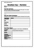 Norman MacCaig Scottish Text - Brooklyn Cop | Teaching Resources