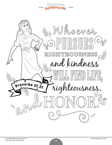 Kindness: Fruit of the Spirit Activity Book & Lesson Plan | Teaching ...