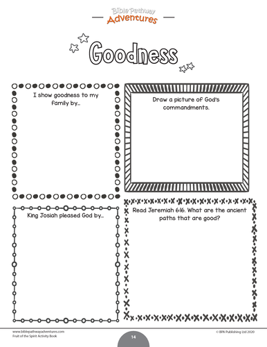 Goodness: Fruit of the Spirit Activity Book & Lesson Plan | Teaching ...