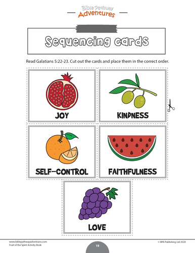 Goodness: Fruit of the Spirit Activity Book & Lesson Plan | Teaching ...