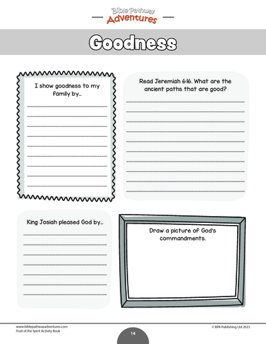 Goodness: Fruit of the Spirit Activity Book & Lesson Plan | Teaching ...