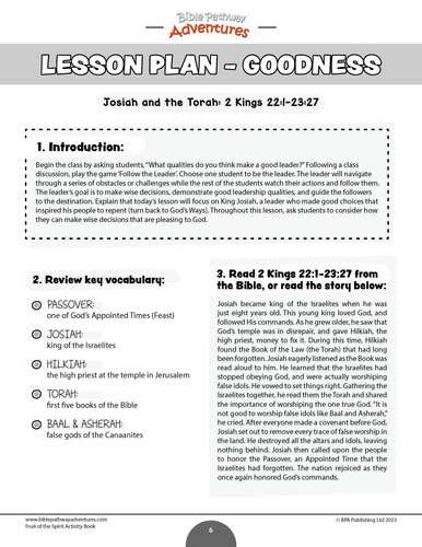 Goodness: Fruit of the Spirit Activity Book & Lesson Plan | Teaching ...