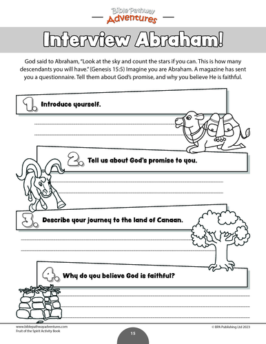 Faithfulness: Fruit of the Spirit Activity Book & Lesson Plan ...
