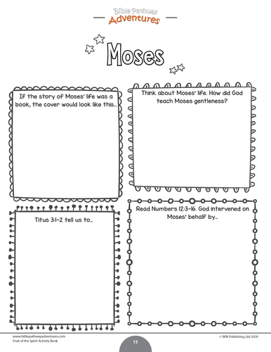 Gentleness: Fruit of the Spirit Activity Book & Lesson Plan | Teaching ...