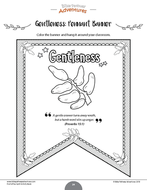Gentleness: Fruit of the Spirit Activity Book & Lesson Plan | Teaching ...