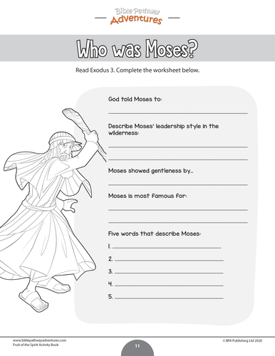 Gentleness: Fruit of the Spirit Activity Book & Lesson Plan | Teaching ...