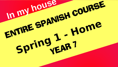 Spanish - Year 7 - Home House Town Home learning | Teaching Resources