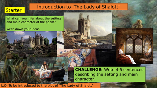 KS3 (7/8/9) Introduction of the Lady of Shalott | Teaching Resources