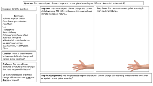 Edexcel B 9-1 Topic 1 Hazardous Earth Climate Change SOL | Teaching ...
