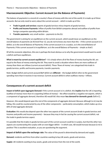 18. Balance of Payments (Slides, Activities and Notes) - Edexcel A ...