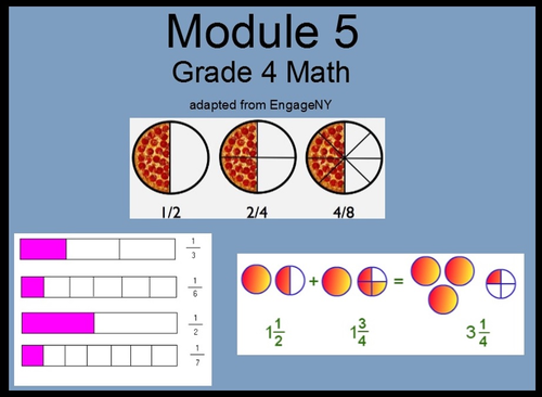 Grade 4 Math Module 5 Topic D, lessons 16-21: Smart Bd, Stud Pgs, Mid ...