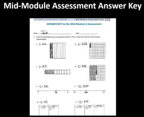 Grade 4 Math Module 6 Topic B, lessons 4-8: Smart Bd, Stud Pgs, Mid-Mod ...