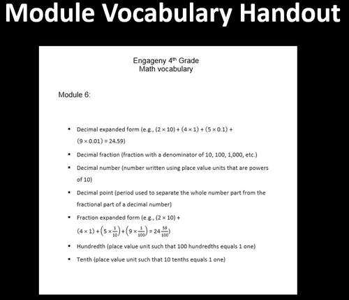 Grade 4 Math Module 6 Topic B, lessons 4-8: Smart Bd, Stud Pgs, Mid-Mod ...