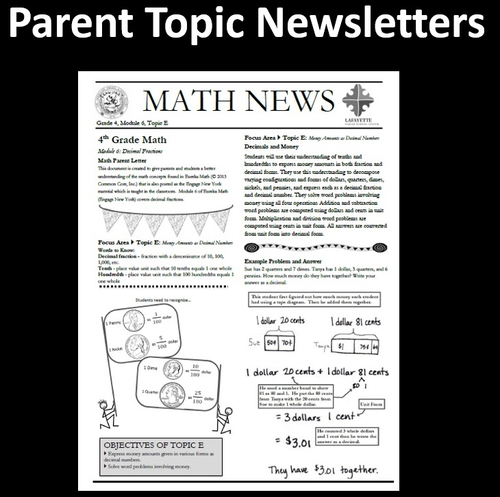 Grade 4 Math Module 6 Topic D, lessons 12-14: Smart Bd, Stud Pgs ...