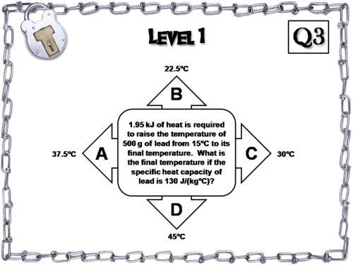 Specific Heat: Chemistry Escape Room - Science | Teaching Resources