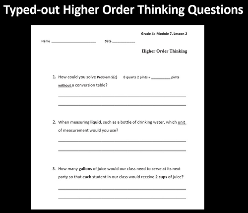 Grade 4 Math Module 7 Topic B, lessons 6-11: Smart Bd, Stud Pgs ...