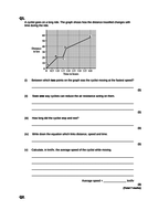 Speed and distance / time graphs - Physics GCSE | Teaching Resources