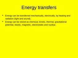 Energy types and transfers - Physics GCSE | Teaching Resources