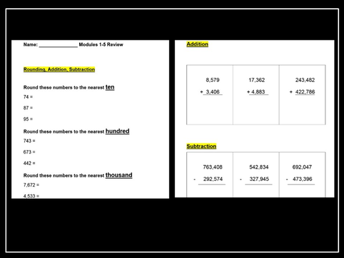 New York State Math State Test Prep: Grade 4 Skills Review | Teaching ...