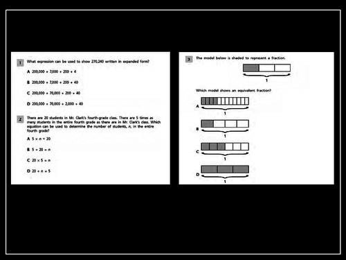 New York State Math State Test Prep: Grade 4 Skills Review | Teaching ...