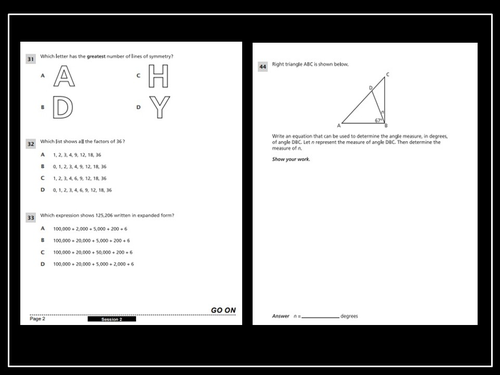 New York State Math State Test Prep: Grade 4 Skills Review | Teaching ...