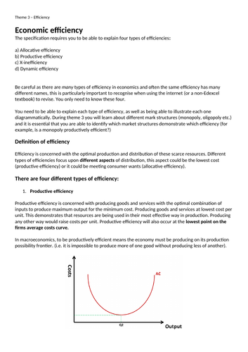 06. Efficiency (Slides, Activities and Notes) - Edexcel A-Level ...