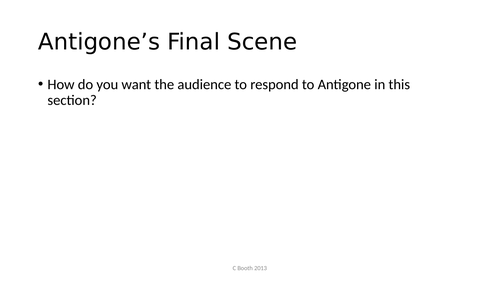 Antigone - AQA A Level Drama - full set of resources for teaching ...